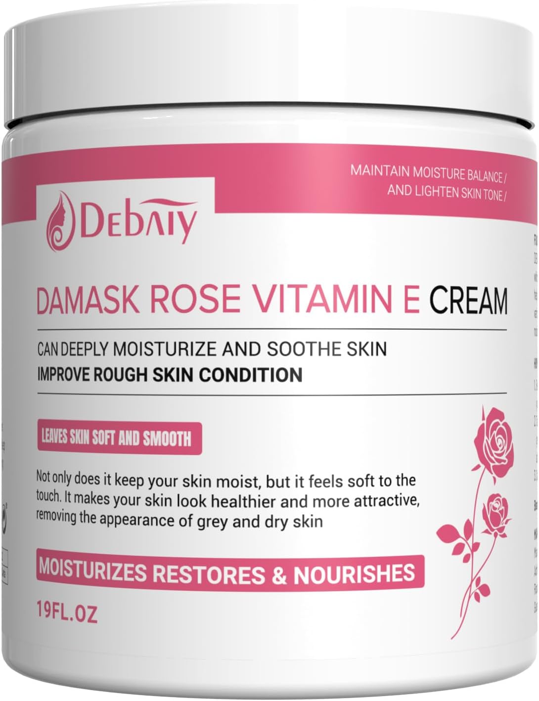 Amazon.com : DEBAIY Damascus Rose Vitamin E Hydration Cream - Gentle ...