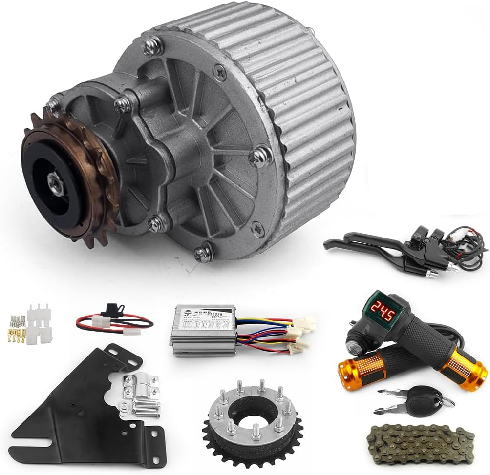 Amazon.com : L-faster Newest 450W E-Bike Motor Kit Electric Multiple ...