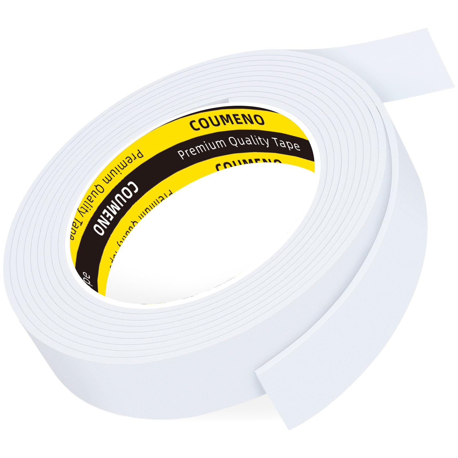 COUMENO EVA Single-Sided Adhesive White Foam Tape, Single-Sided Sealing ...