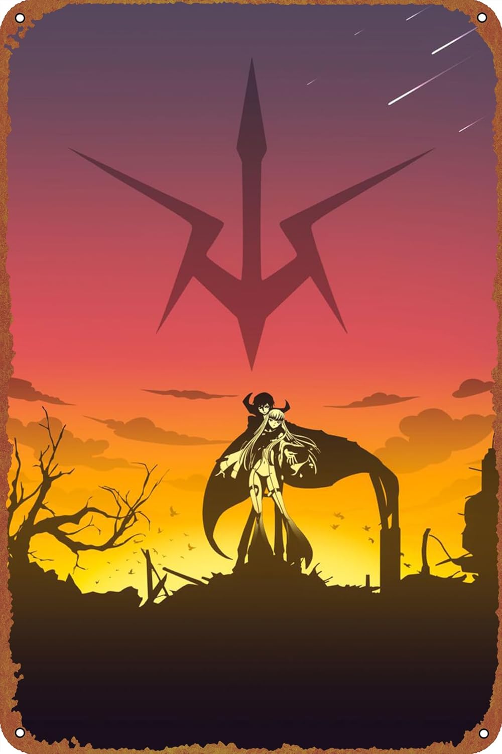 Amazon.com : Code Geass Poster Vintage Tin Sign for Bar Office Home ...