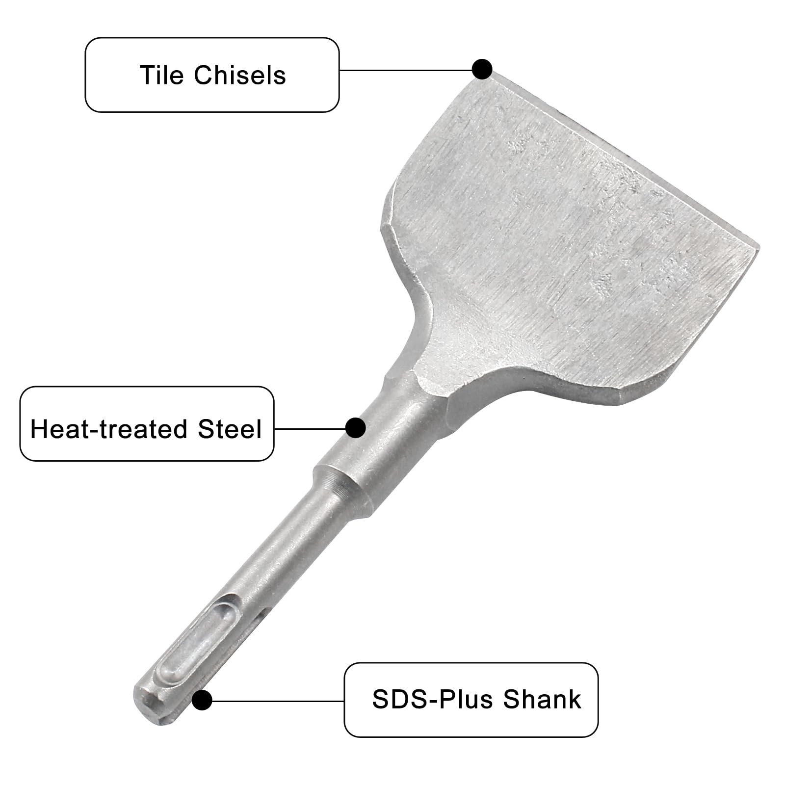 16 Inch Long Chisel For Concrete Work 16 Inch SDS Plus Flat Chisel - 3/ ...
