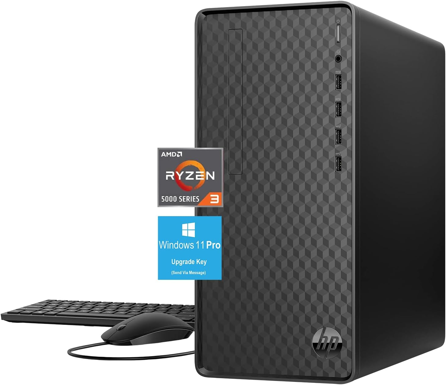 Amazon.com: HP Everyday Desktop Computer PC - AMD Ryzen 3 5300G ...