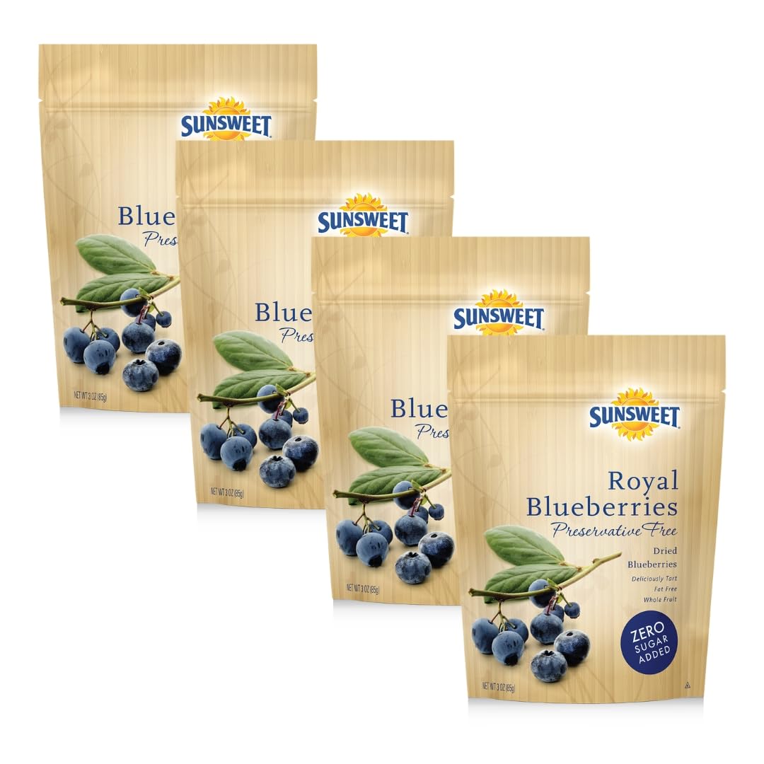 Amazon.com: Sunsweet Royal Blueberries - Dried Blueberries No Sugar ...