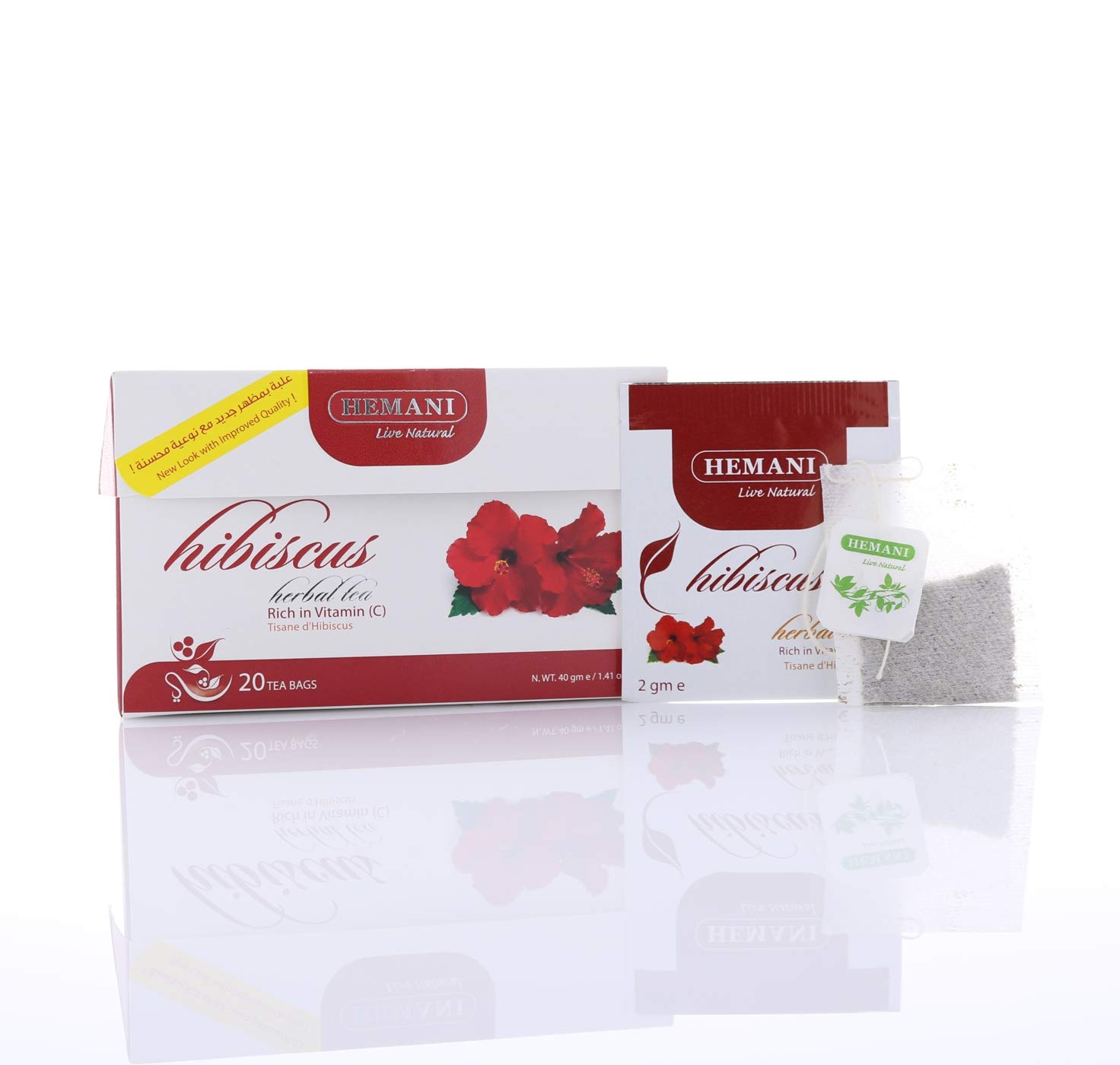 Amazon.com : Hemani Hibiscus Tea, 70 Gram : Herbal Teas : Grocery ...