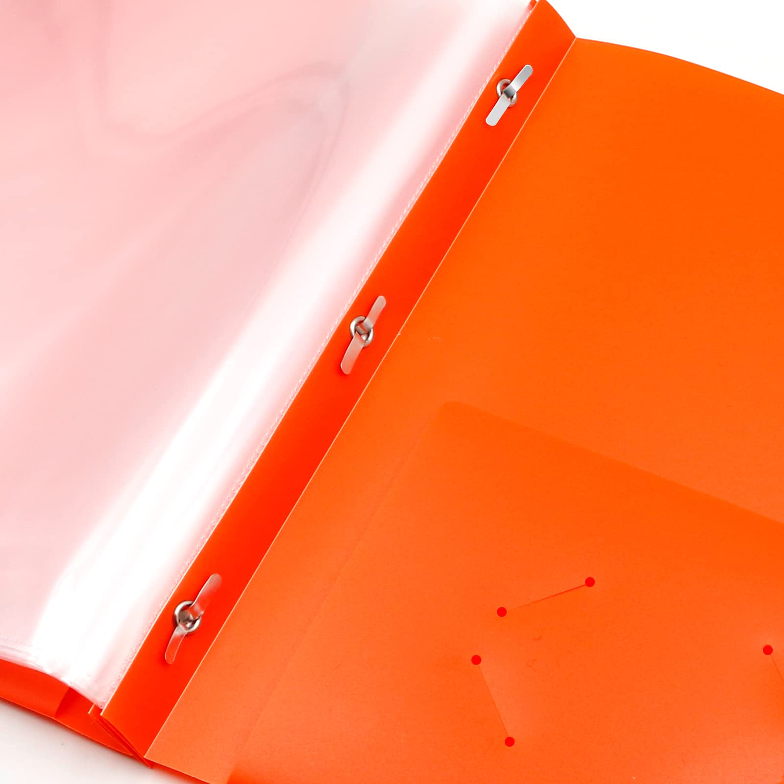 Snapklik.com : ViVin 12-Pack 3 Prong Fasteners Plastic Folder, Heavy ...