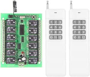 Amazon.com: Abytele DC 12V 12CH 2000m Long Distance Wireless Remote ...