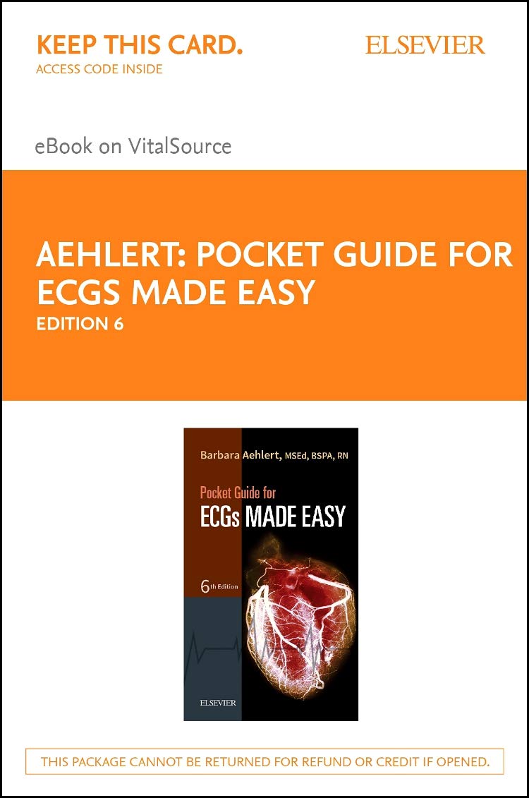 Pocket Guide for ECGs Made Easy- Elsevier eBook on VitalSource (Retail ...