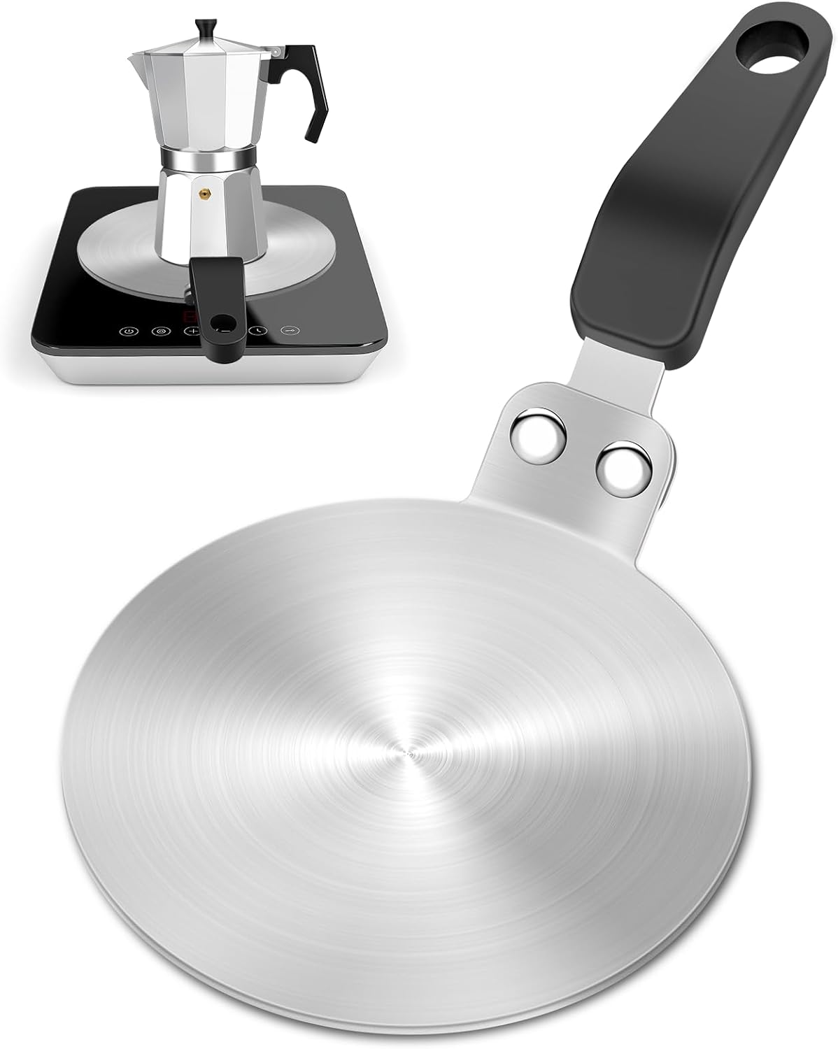 DITOSH 5.1in Induction Cooker Adapter Plate Stainless Steel Heat Sink ...