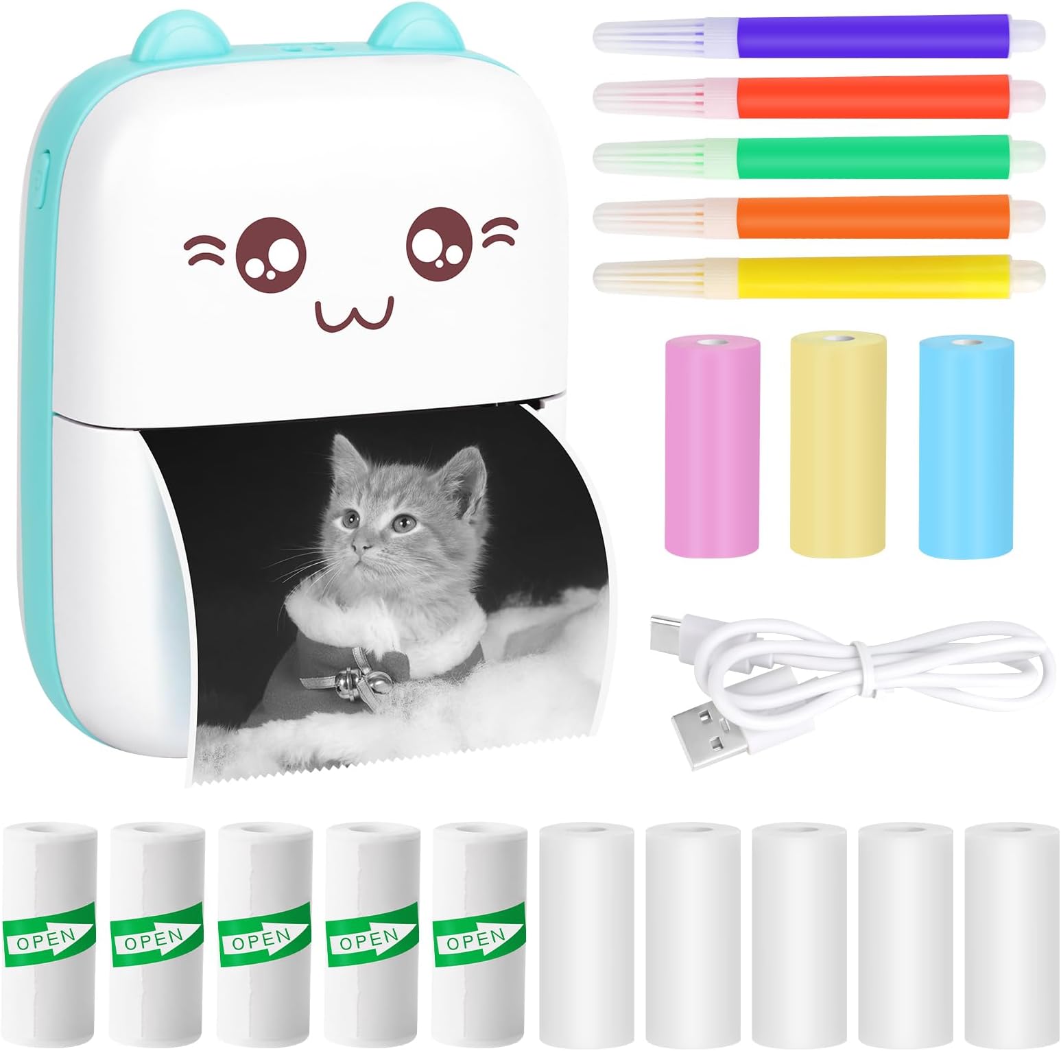 Mini Imprimante - Imprimante à Autocollants T02 Mini Imprimante ...