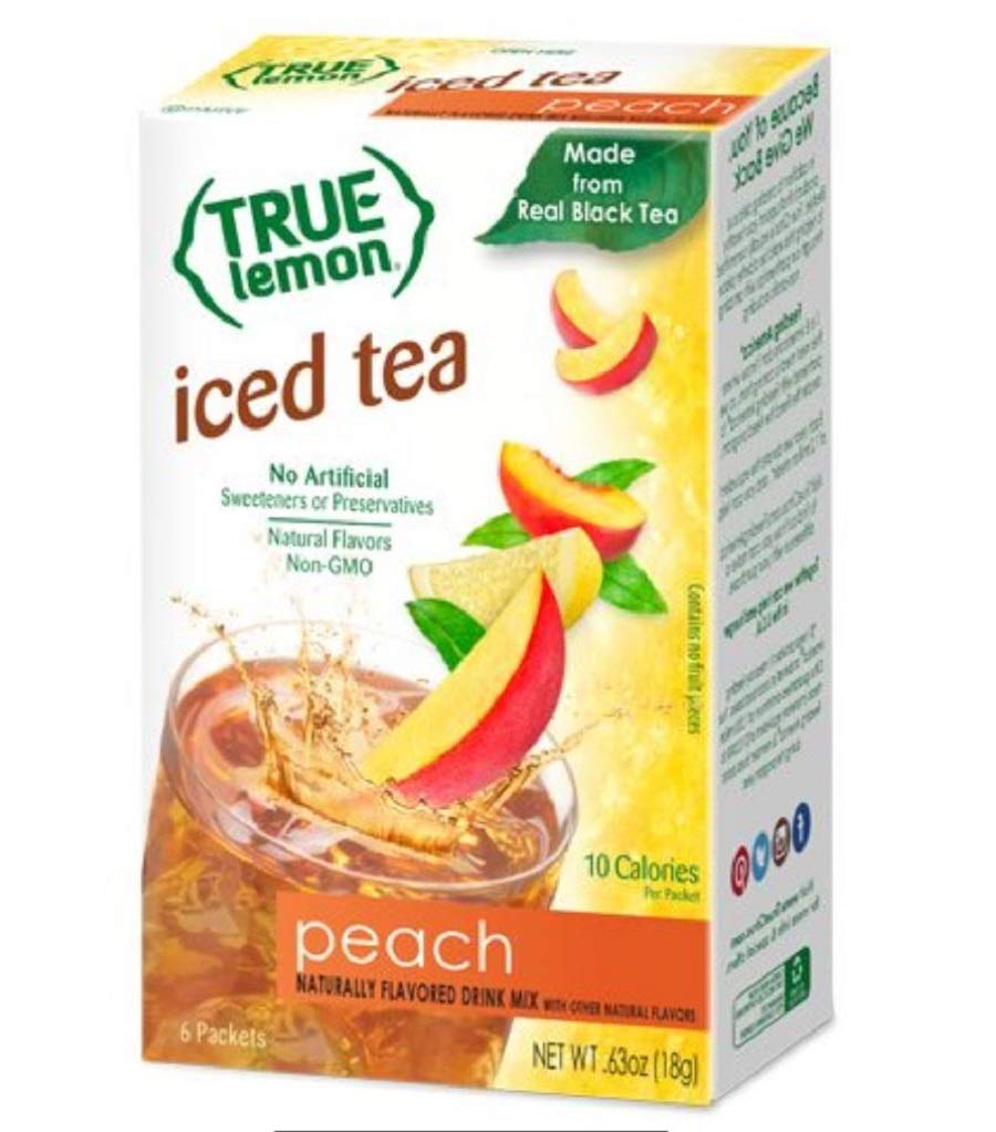 Amazon.com : True Citrus Lemon Iced Tea, Peach, 6 Count (Pack of 12 ...