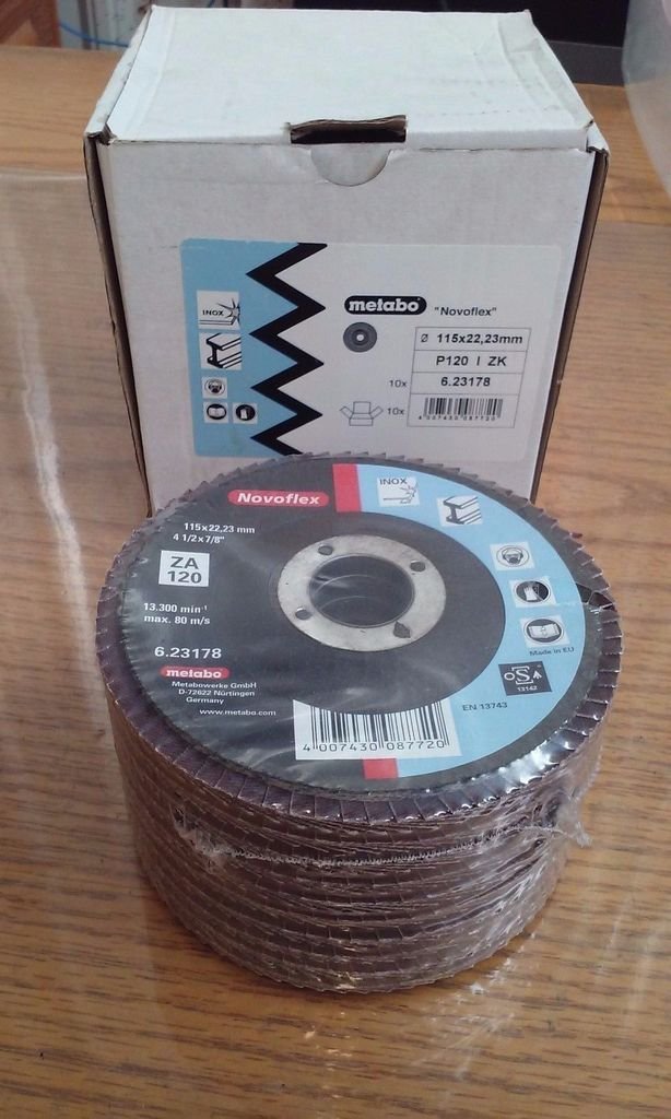 Metabo - 4-1/2" x 7/8" Flap Disc 120G: Amazon.com: Industrial & Scientific