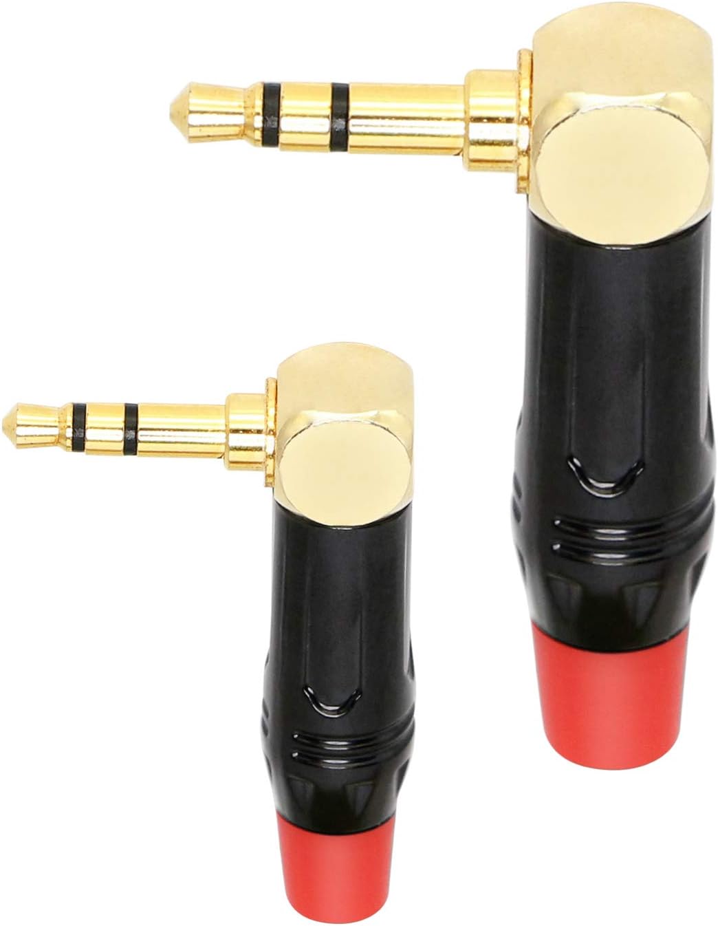 Amazon.com: PNGKNYOCN 3.5mm Audio Soldering Plug, 3.5mm 3 Pole Gold ...