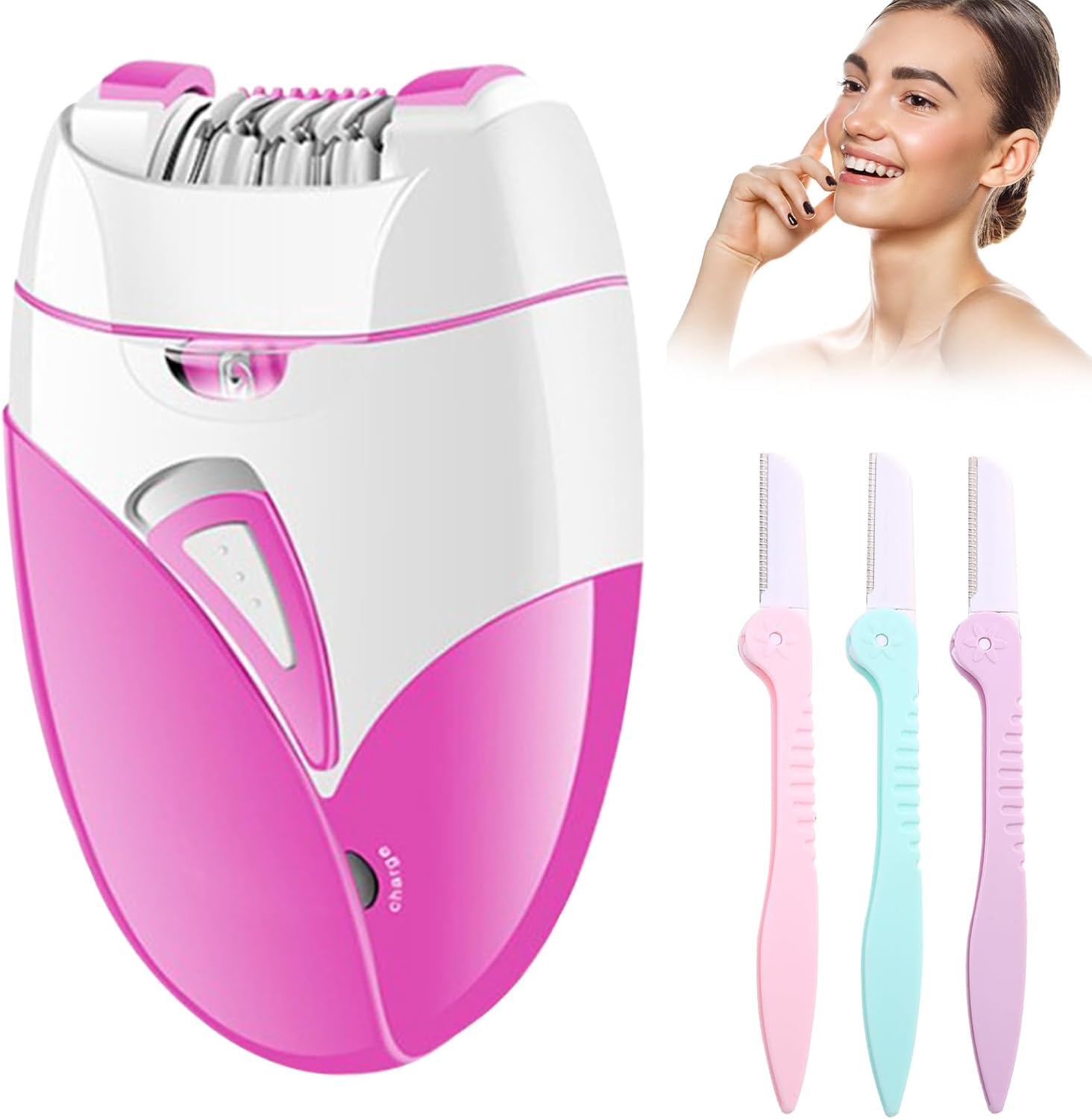Facial Epilator for Women Smooth Glide Epilator for Women Face Facial Hair Remover for Women ...
