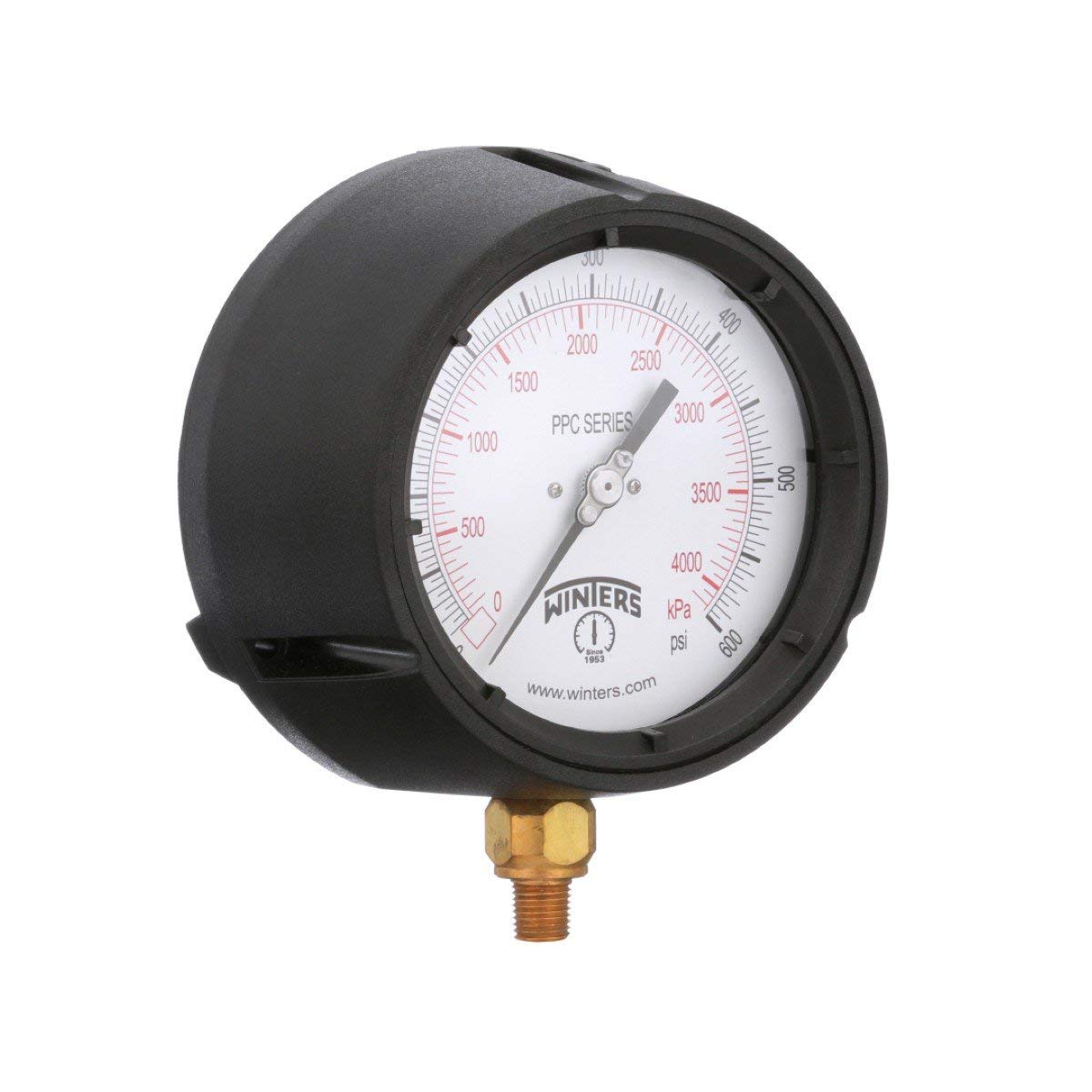 Winters PPC5078R1 Phenolic Process Gauge, 4.5" Dial, Stainless Steel ...