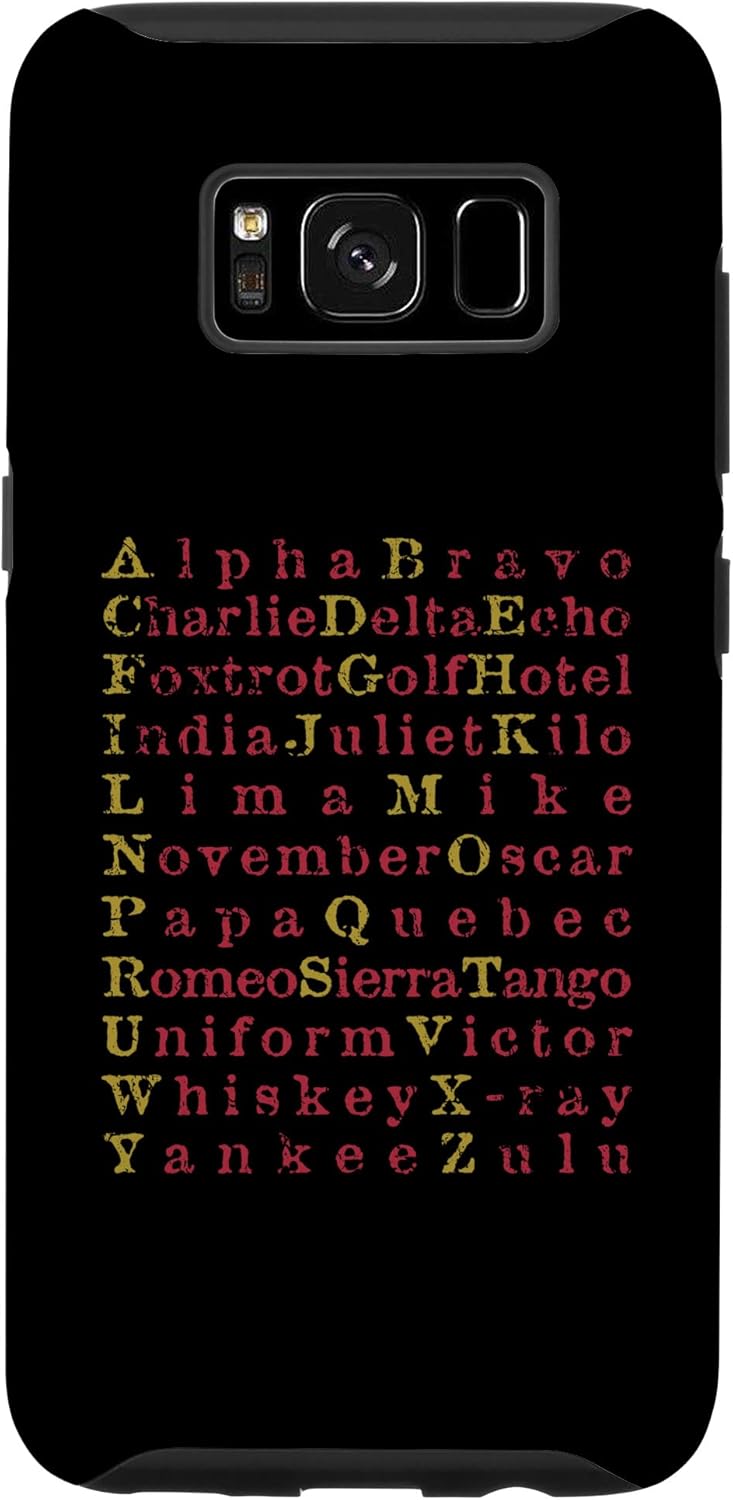 Amazon.com: Galaxy S8 International Phonetic Alphabet Aviation and ...