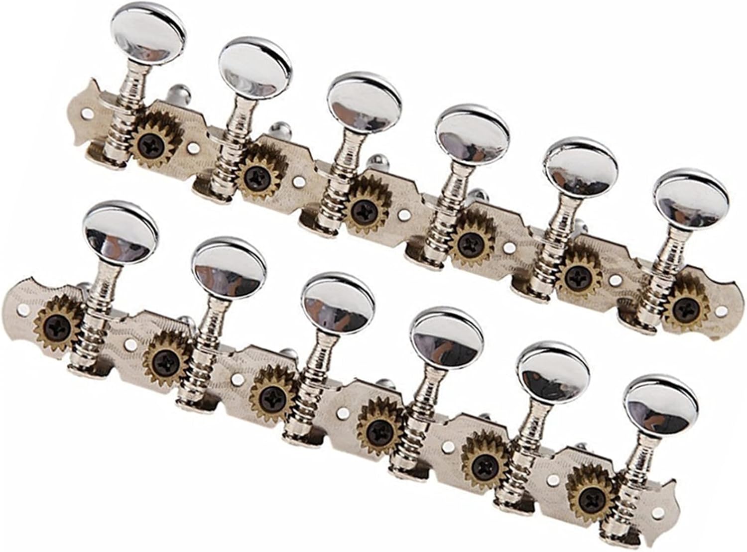 Amazon.com - Machine Heads 6R6L Chrome String Tuners Tuning Pegs for 12 ...