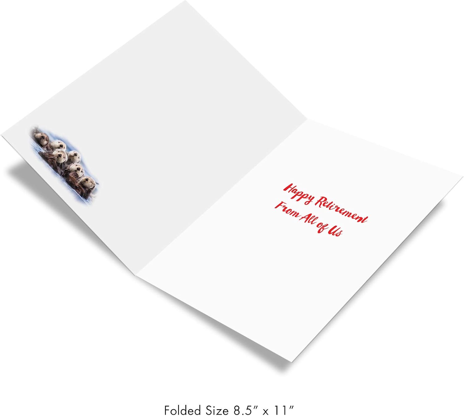 Otterly Awesome – Cute Sea Otter Retirement Card with Envelope (Big 8.5 ...