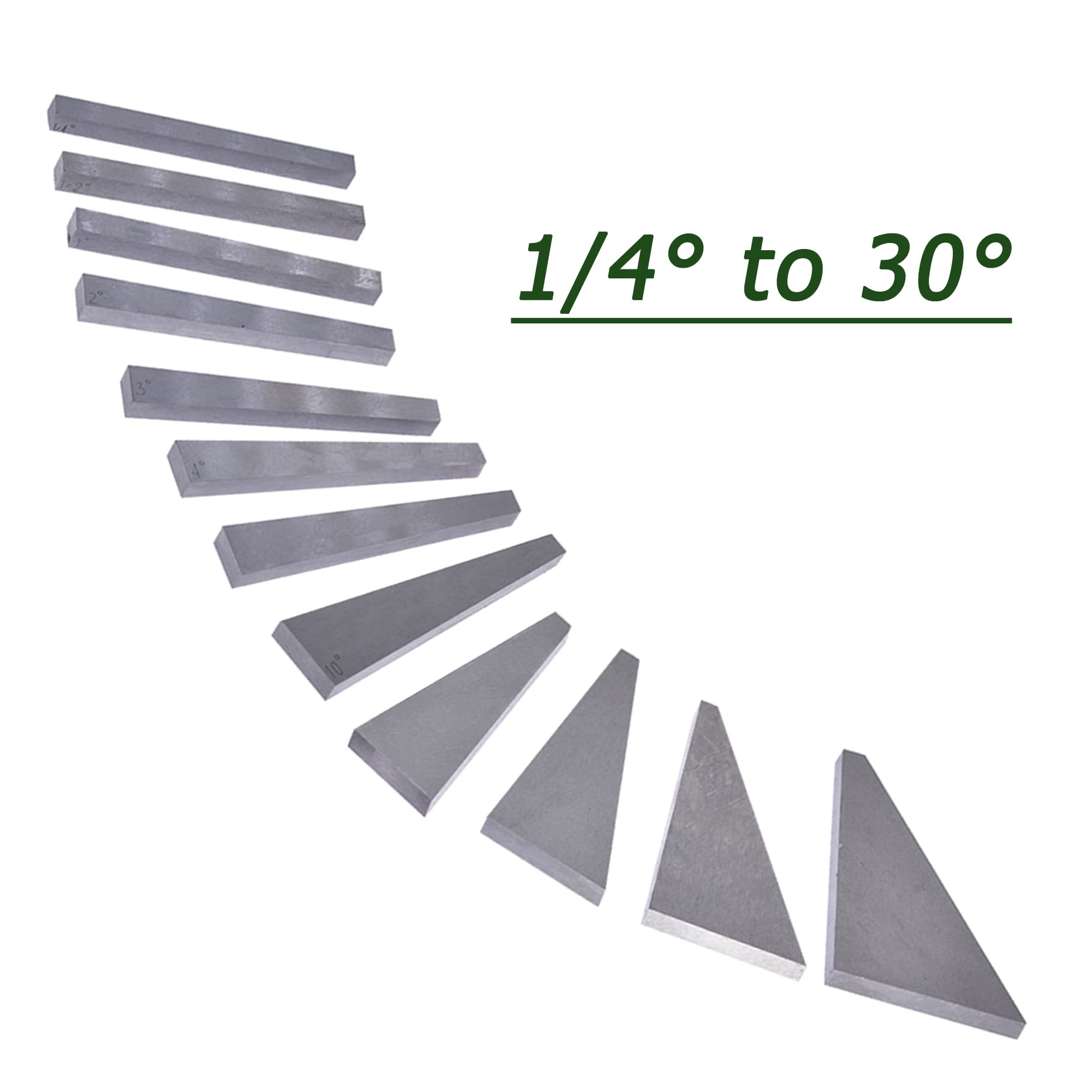 Snapklik.com : Timunr 12Pcs 1/4 To 30 Precision Ground Angle Block Set ...