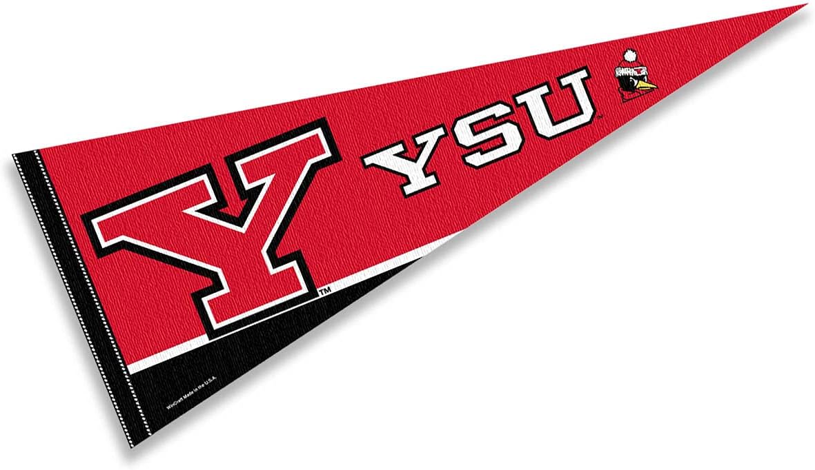 Amazon | Youngstown State University Pennantフルサイズフェルト | College Flags ...