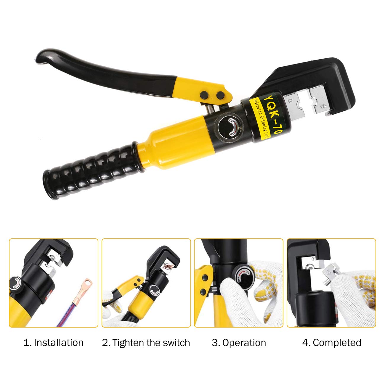 Snapklik.com : WICHEMI Custom Hydraulic Hand Crimper Crimping Tool For ...