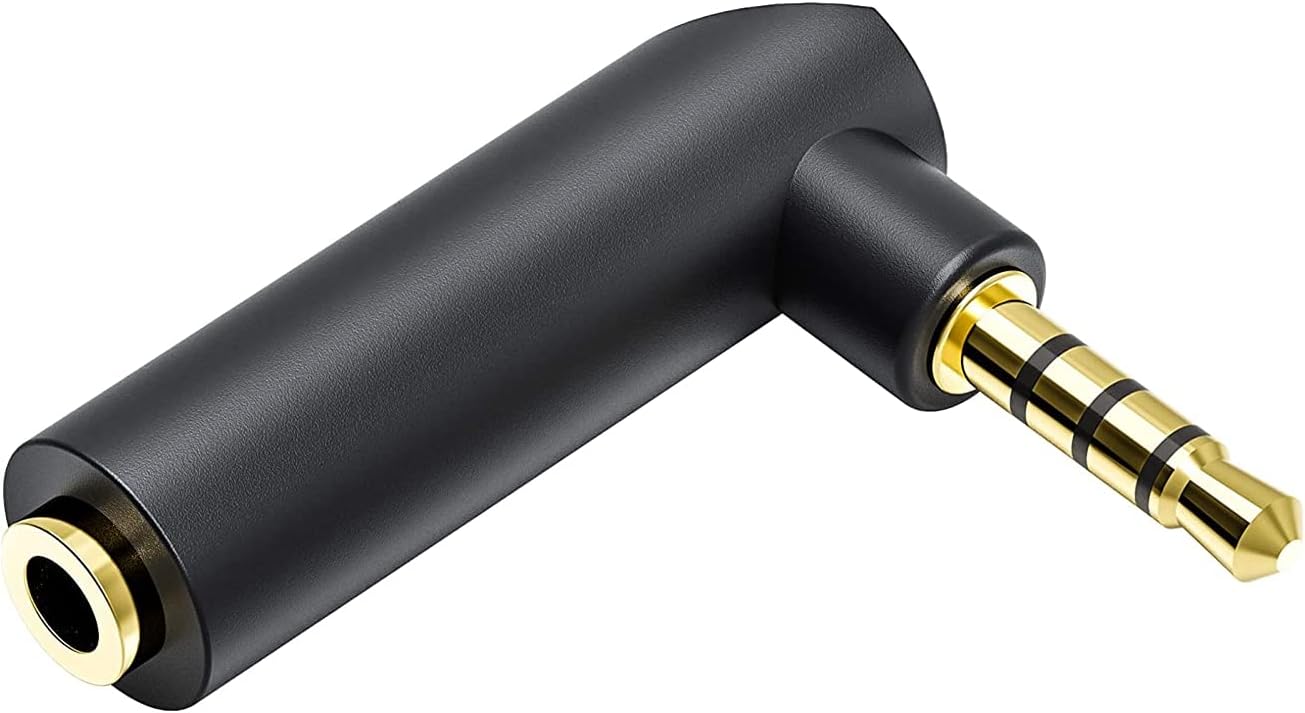 CABLEPELADO Audio-Adapter, Stereo, Klinkenstecker, 3,5 mm, abgewinkelt ...