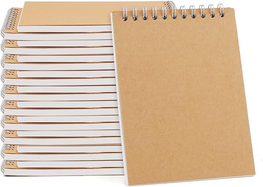 Amazon.com: HOZEON 22 PCS A6 Size Top Spiral Bound Sketch Notebooks ...