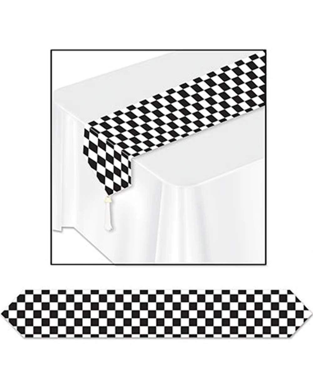 Amazon.com: Beistle Printed Checkered Table Runner: Home & Kitchen