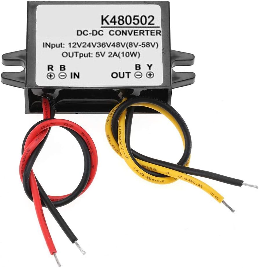 Amazon.com: DC-DC Converter 48V Step-Down to 5V 2A Buck Converter ...