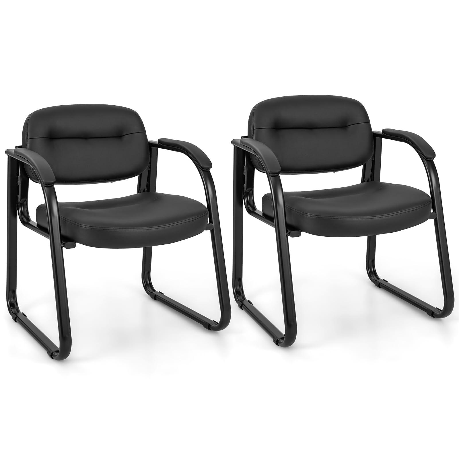 Amazon.com: Tangkula Waiting Room Guest Chairs Set of 2, Office ...