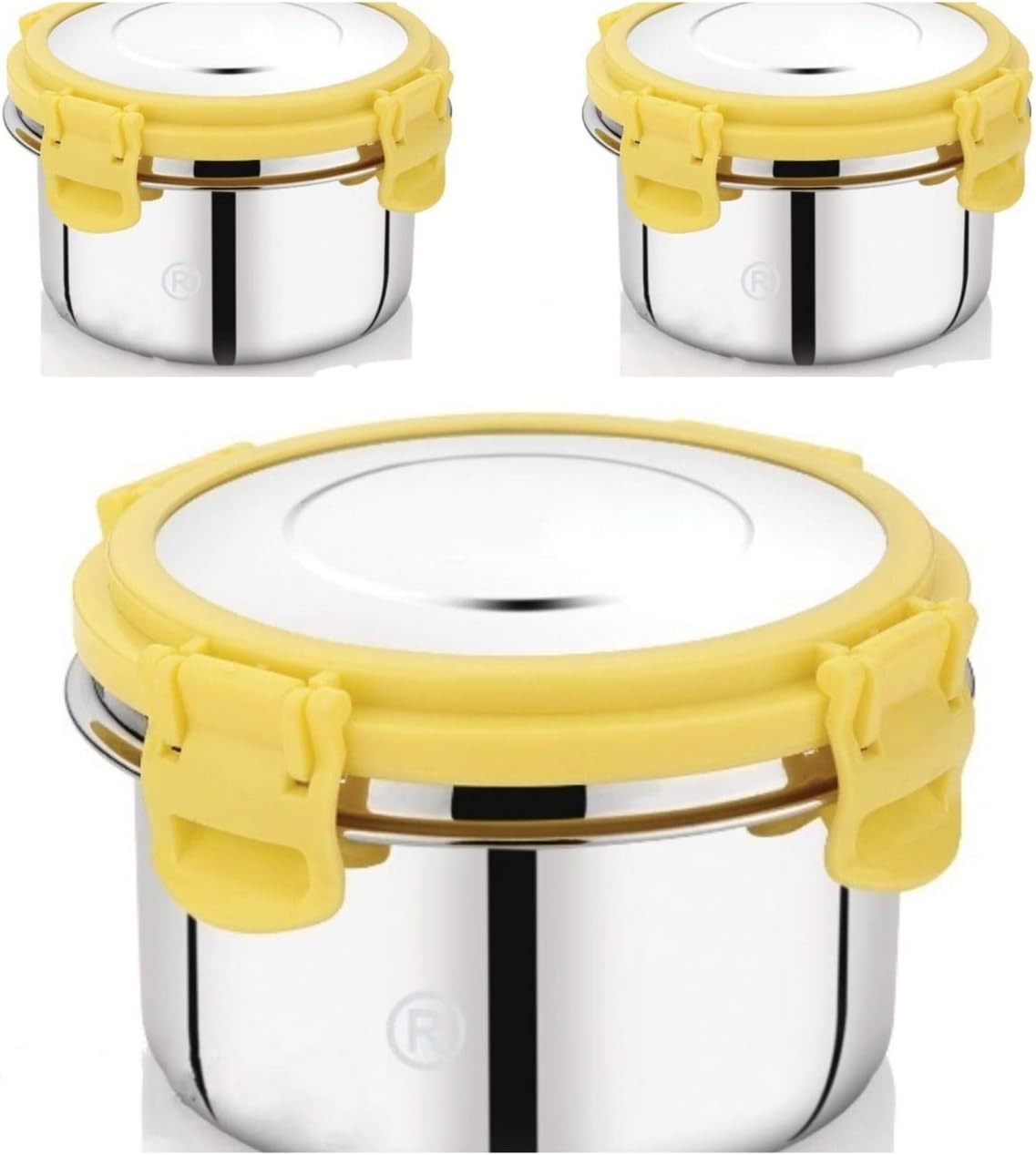 Buy Pepper Stainless Steel Fusion Lock Lunch Box with Lid | Tiffin Box ...