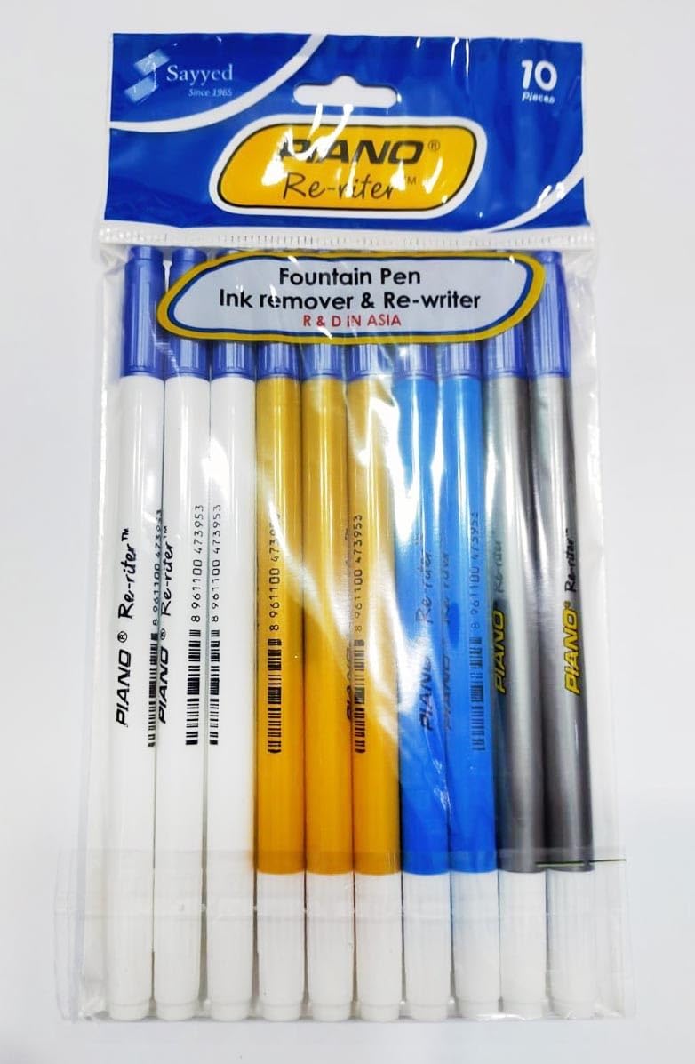 Amazon.com : PIANO Fountain Pen Ink Eraser,Eradicator and Fine Blue Tip ...