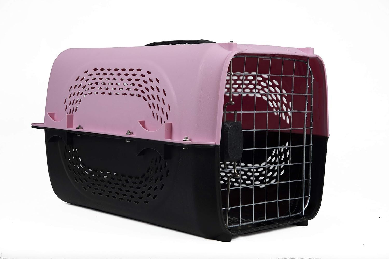 The Pets Company Heavy Duty Plastic Crate Portable Pet Travel Carrier ...