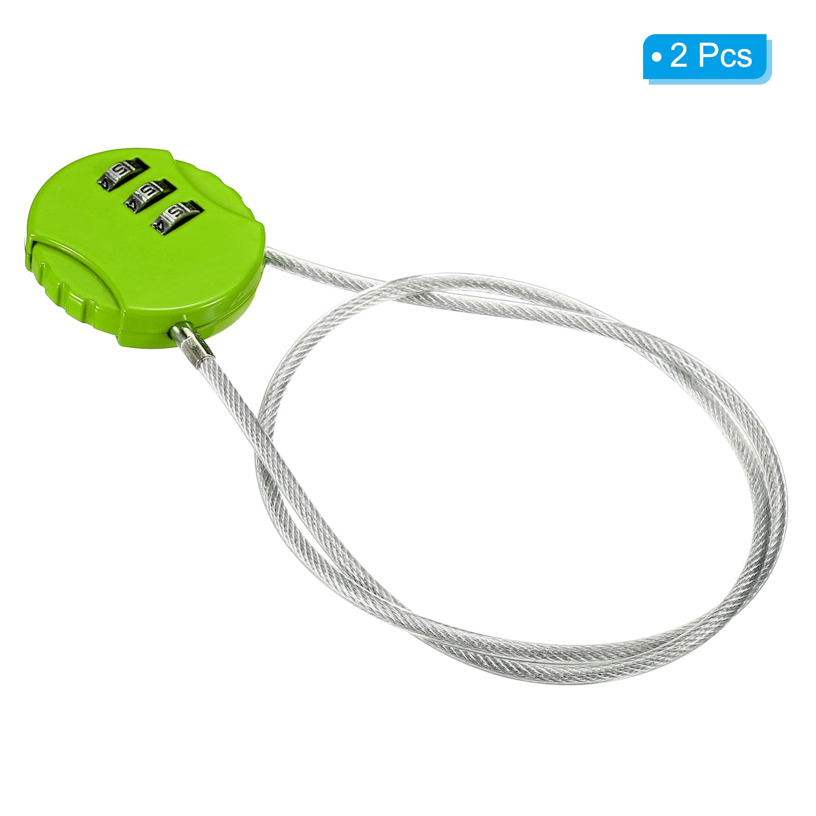 PATIKIL Combination Lock 20 Inch, 2 Pcs 3 Digit Outdoor Waterproof Code ...