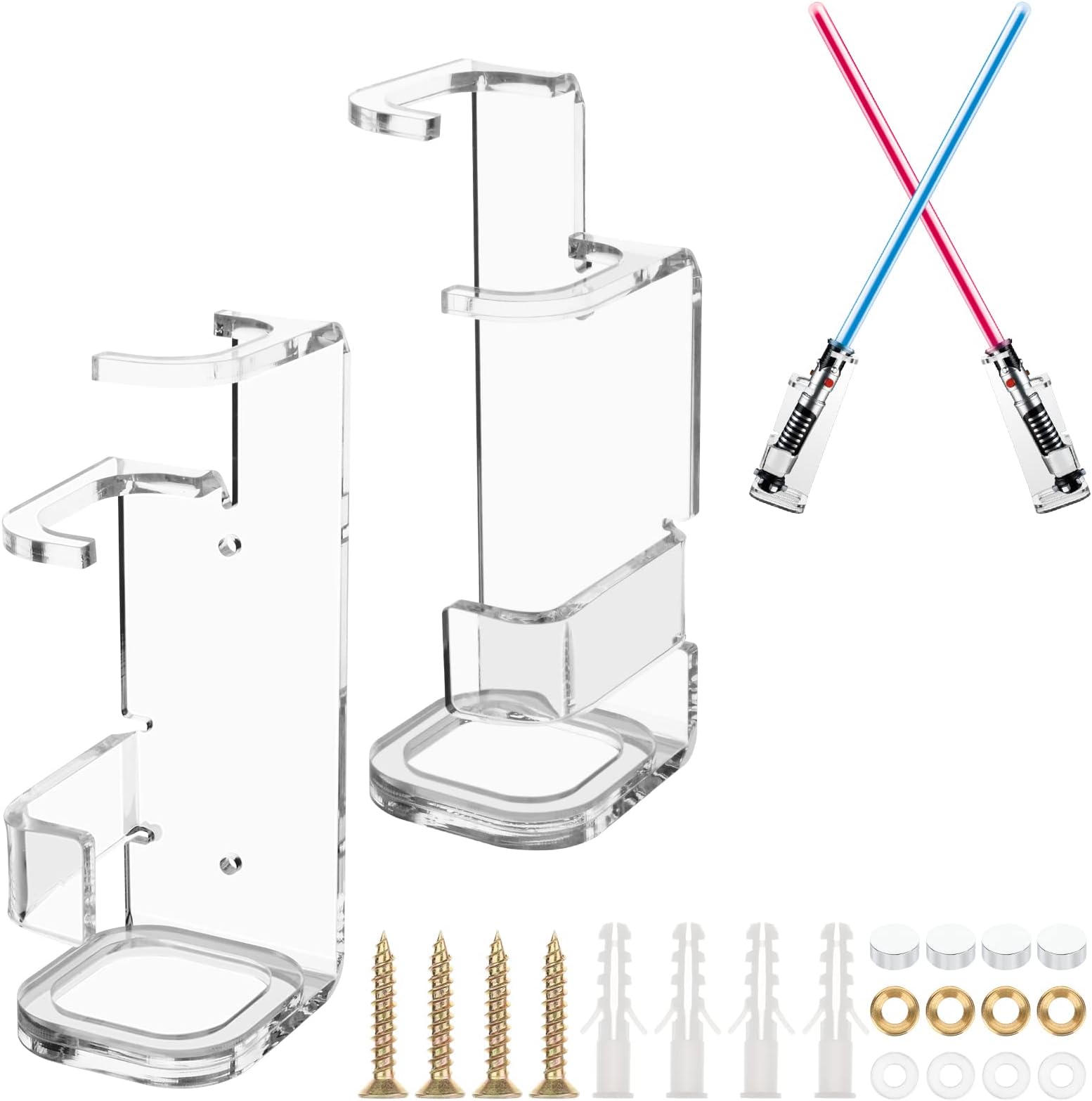Amazon.com: Cosmos 1 Set Lightsaber Stand Wall Mount Lightsaber Duel ...