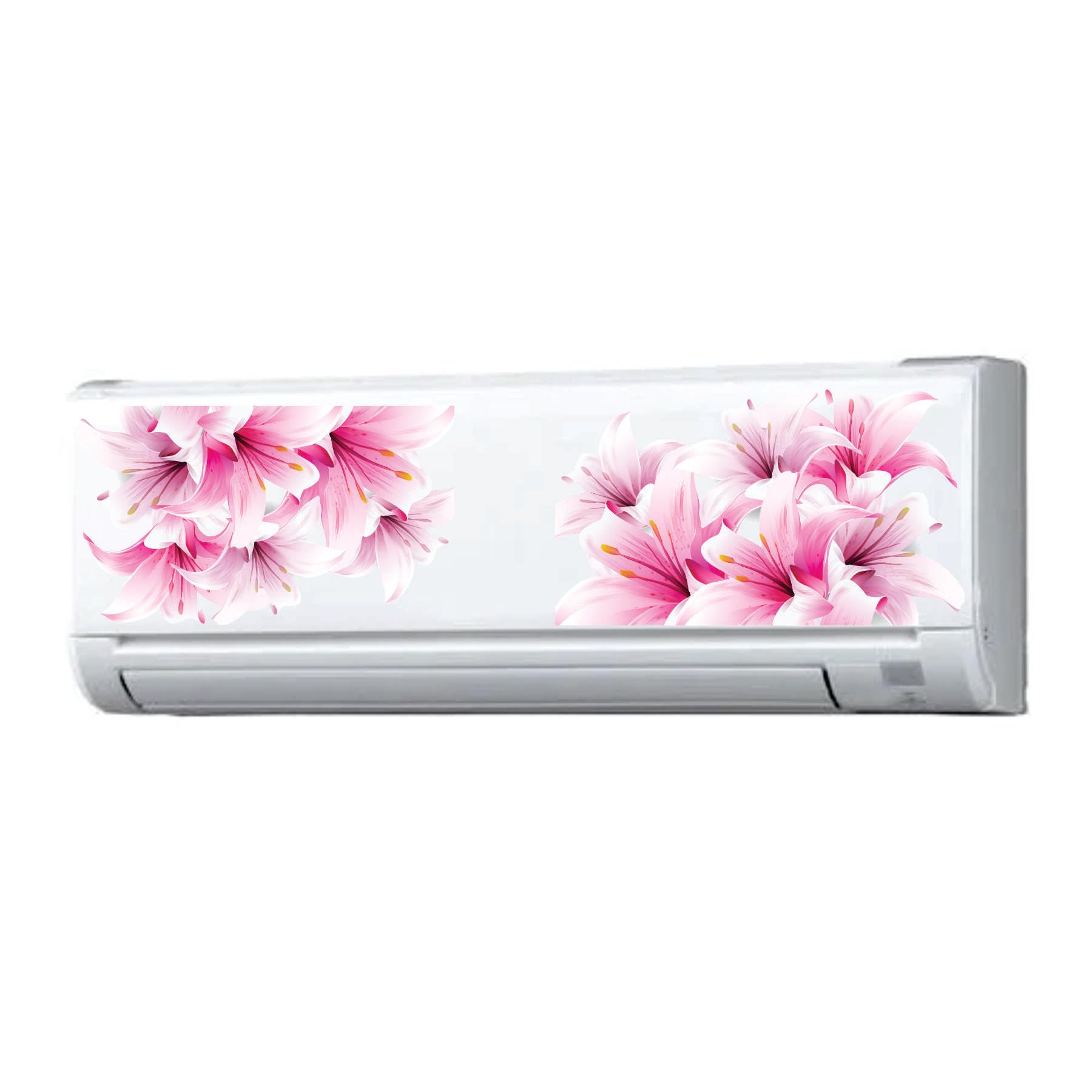 Buy Wall Attraction Pink Flower AC Sticker for Home air Conditioner Art ...