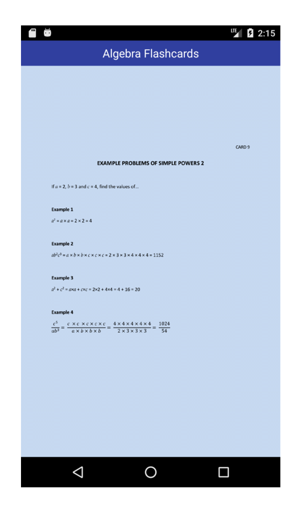 Algebra Quick Study - App on Amazon Appstore