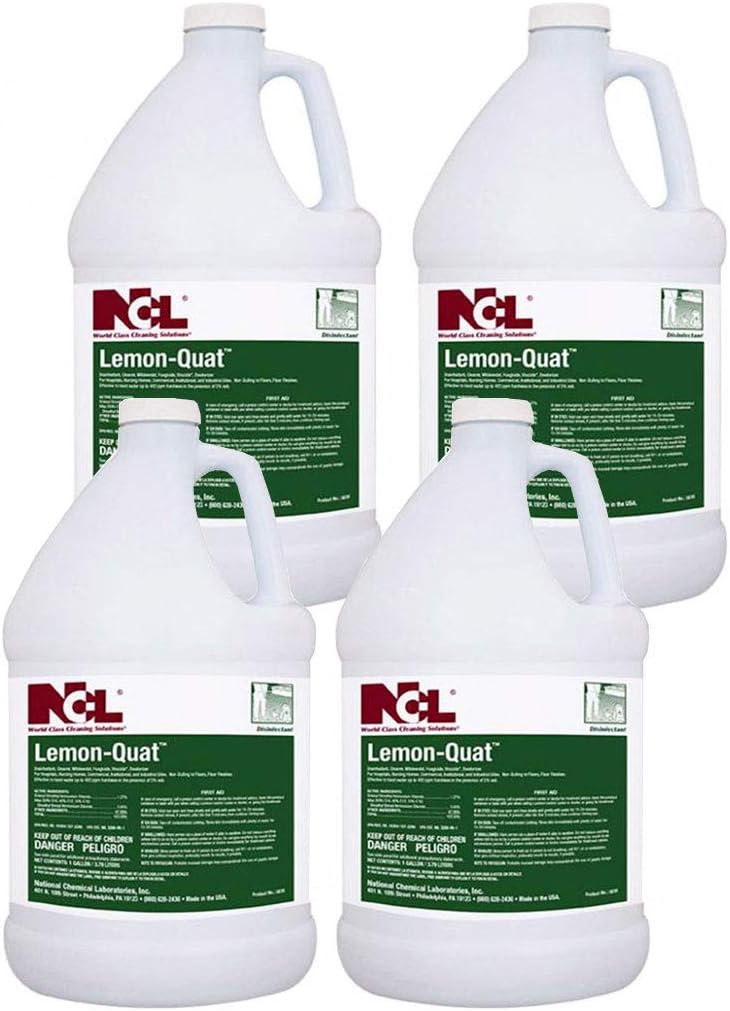 Amazon.com: MINT-QUAT Disinfectant Cleaner 4 x 1 Gallon, Makes 128 ...