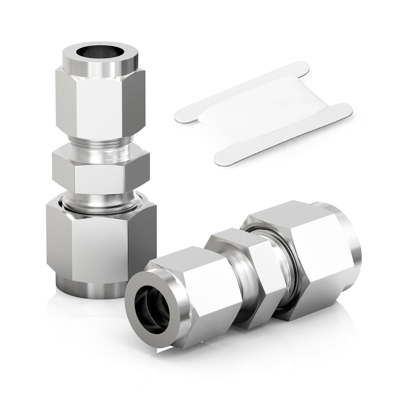 Snapklik.com : TAISHER 2PCS 304 Stainless Steel Compression Tube Pipe ...