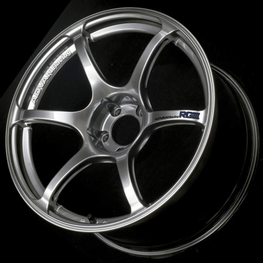 Amazon.com: Advan RGIII 18x10.0 +35 5-114.3 Racing Hyper Black Wheel ...