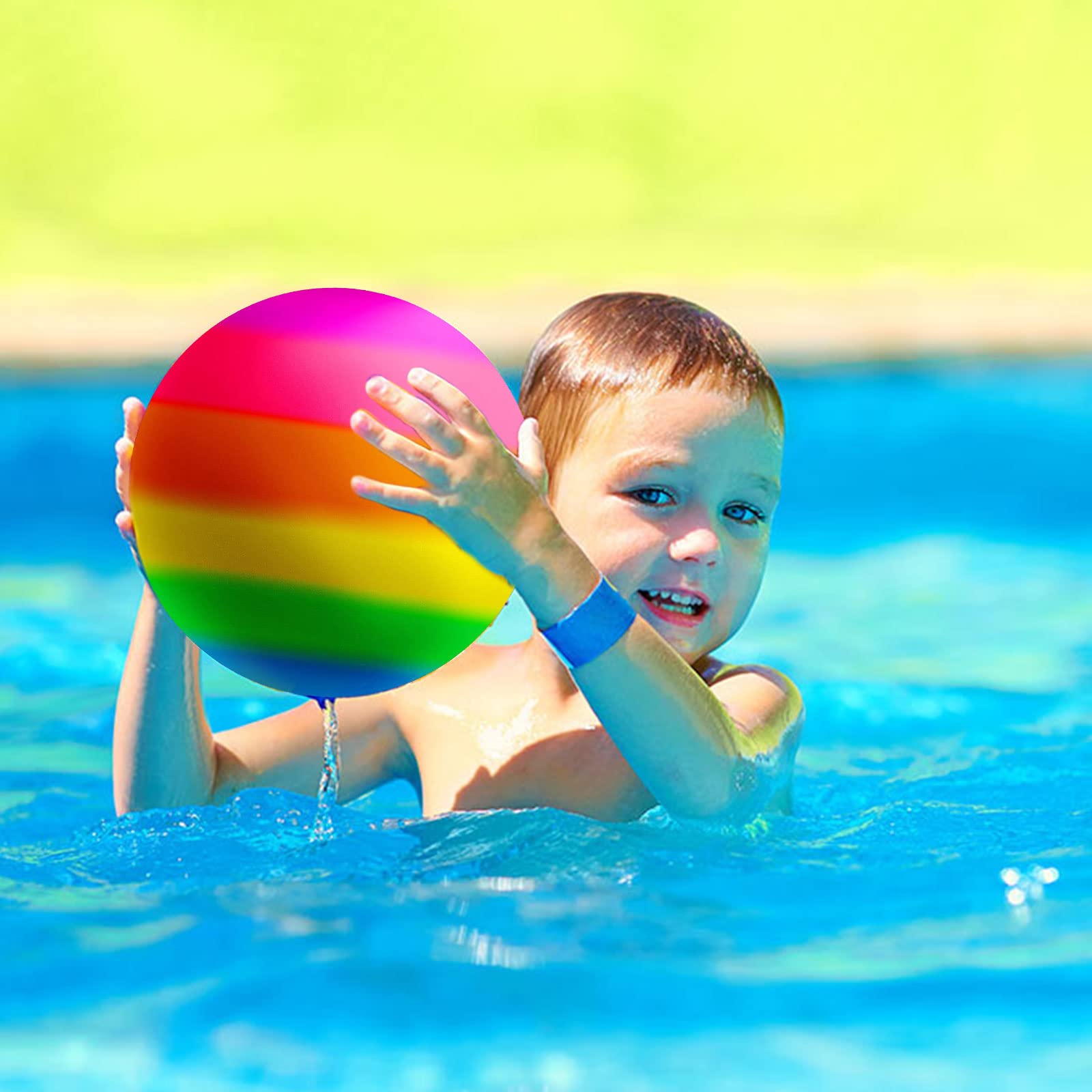 Baby Child Pvc Inflatable Beach Ball Outdoor Colorful POZA Heavy Duty