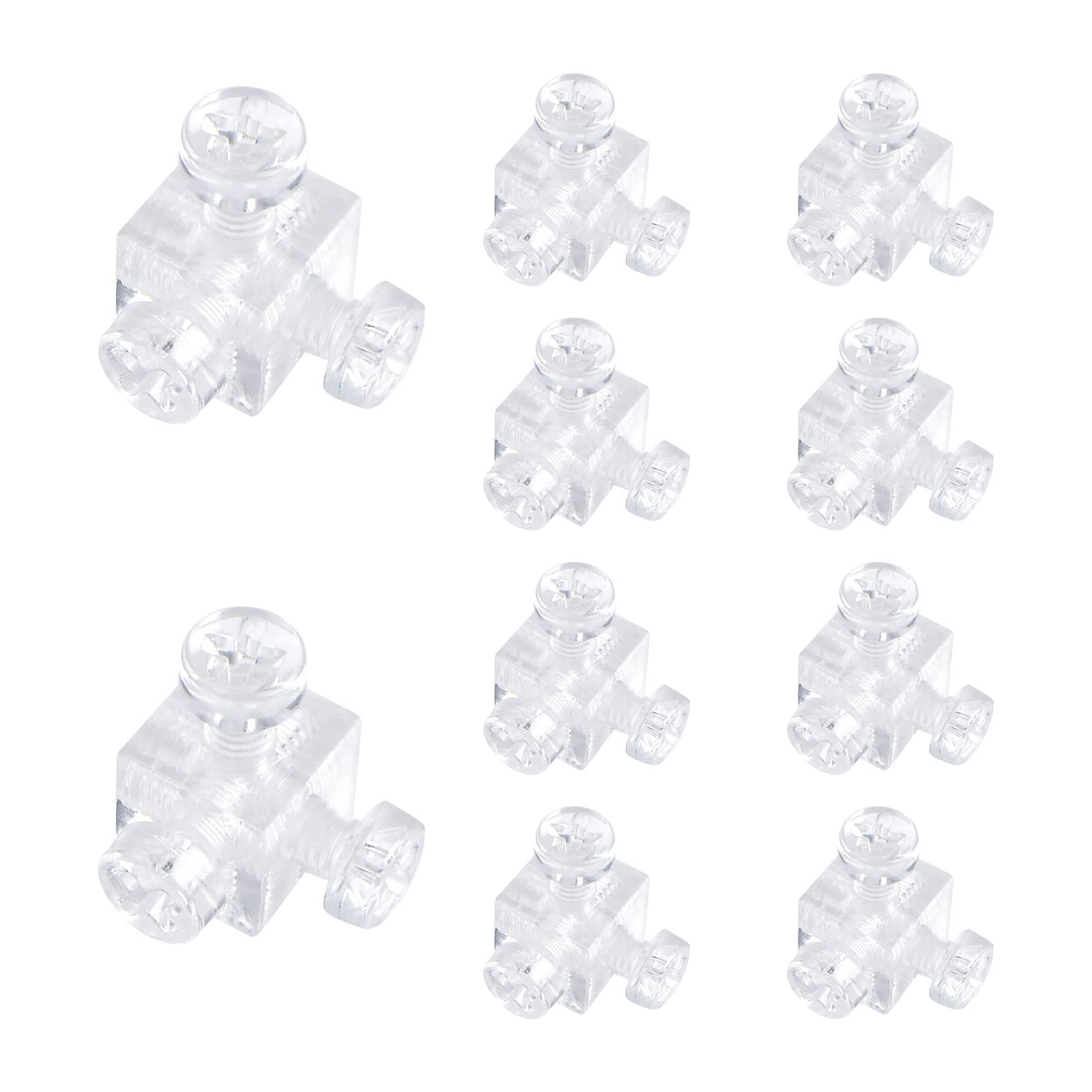 Amazon.com: MOROBOR Acrylic Corner Bracket, 10pcs Clear 6-Hole Cube ...