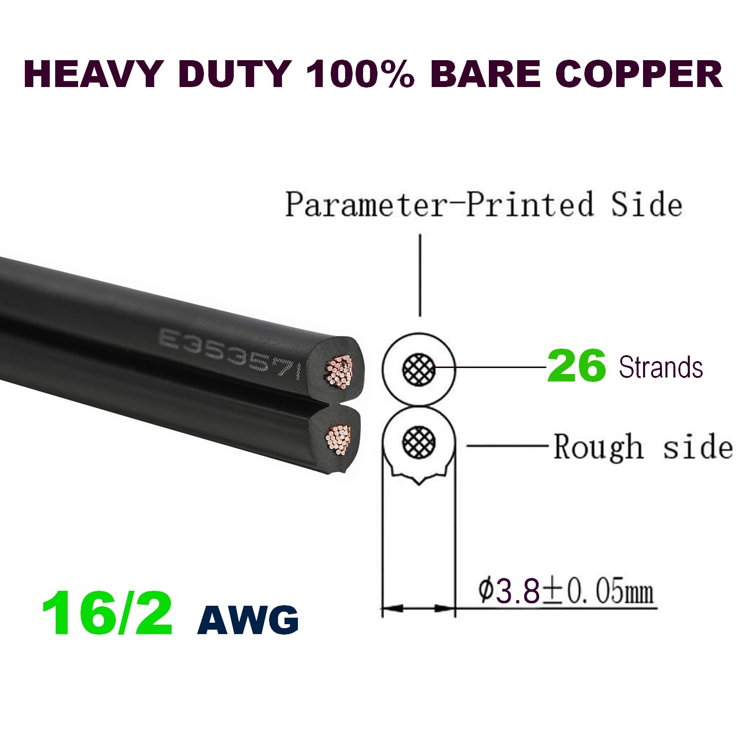 Snapklik.com : 16/2 Low Voltage Landscape Wire Outdoor Lighting Cable ...