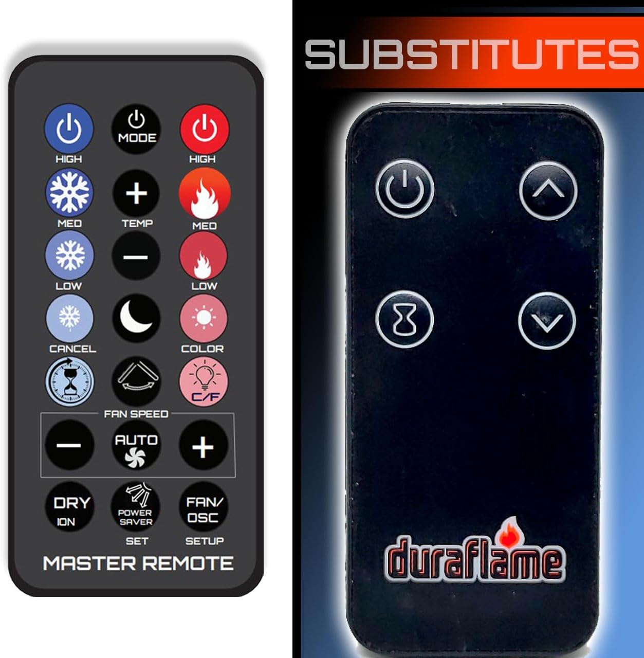 Amazon.com: Replacement Fireplace Part Remote Control for Your Dura Flame Duraflame Fire Place ...
