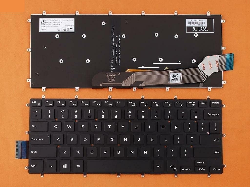 TravisLappy Laptop Keyboard for Dell Inspiron 13 5368, 5378, 5379, 5370 ...