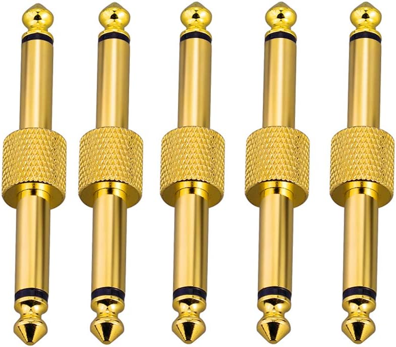 Amazon.com: Eightnoo 5 Pack 1/4 Inch 6.35mm Guitar Effect Pedal Coupler ...