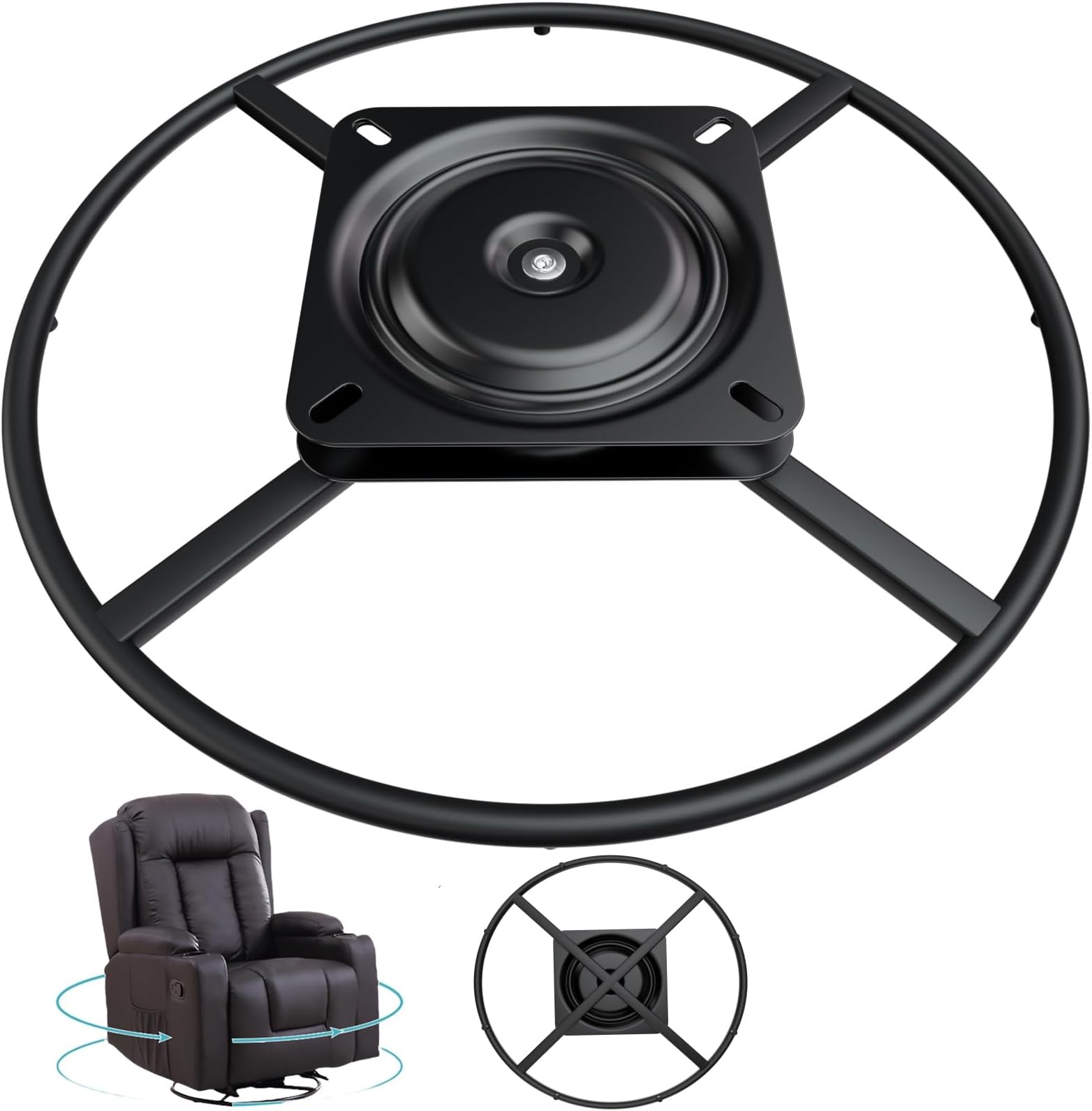 Amazon.com: 5" High Heavy Duty #3230 Swivel Rocker with 3 Springs Black ...