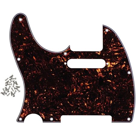 Amazon.com: Musiclily Left Handed 8 Hole Guitar Tele Pickguard for ...