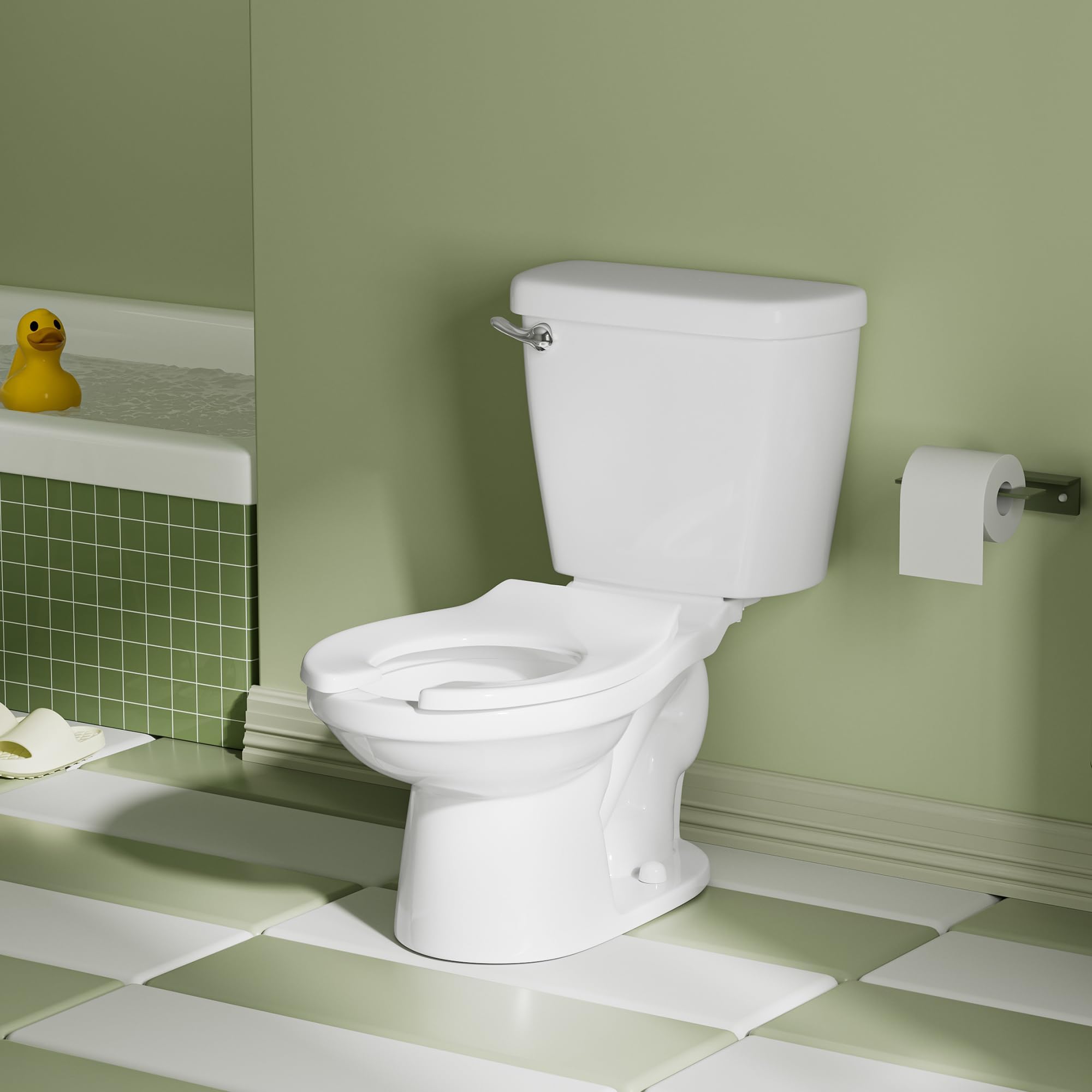 Simple Project Ceramic Toddler Potty Training Toilet, 10.5" Seat Height ...