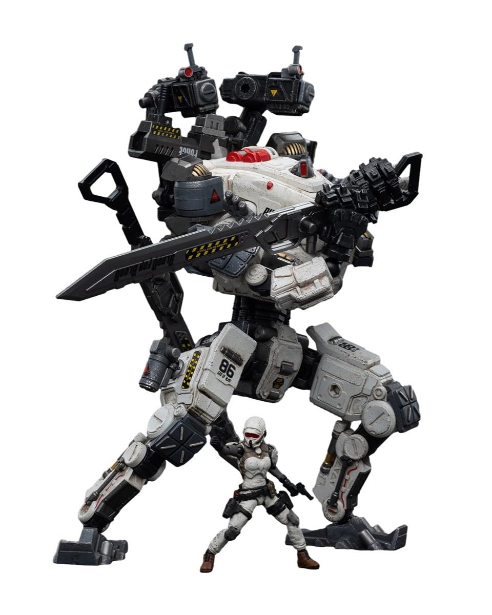 JoyToy Mechaverse God of War 86 White Mecha and Pilot Steel Bone Series Scale 1/25 JT0593 ...