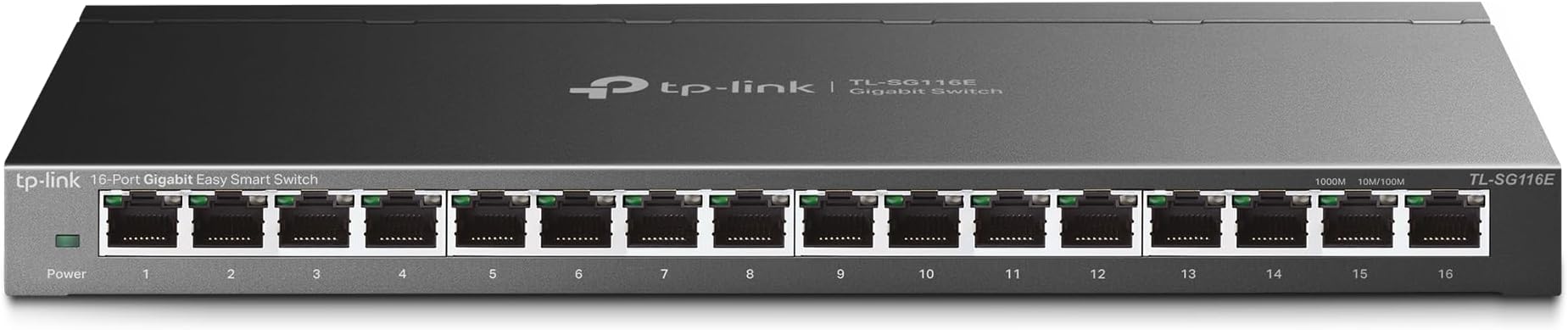 TP-Link TL-SG116E | Switch Gigabit de 16 portas | Gerenciamento inteligente fácil | Plug & Play ...